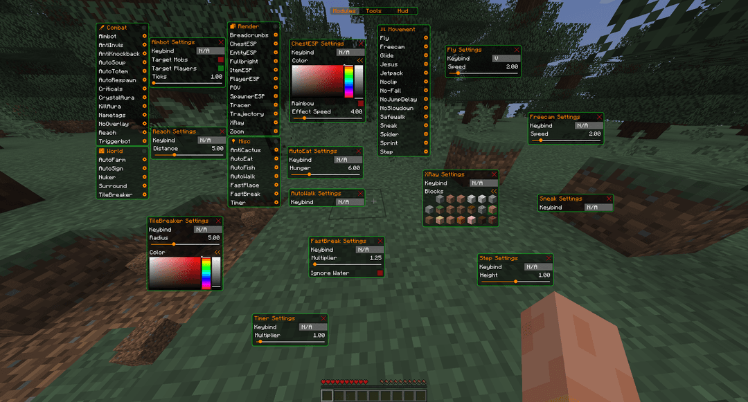 Aoba Utility Mod for Minecraft Java Edition